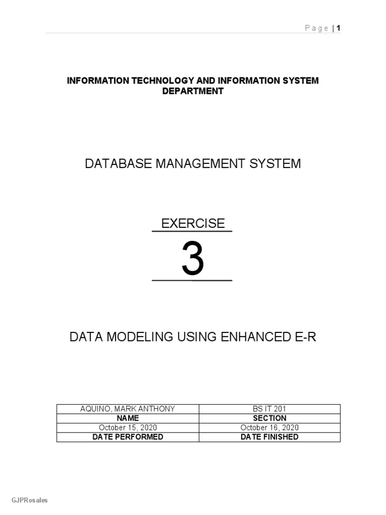 Week 7 - Data Modeling Using Enhanced E R Model | PDF | Auction | Inheritance (Object Oriented ...