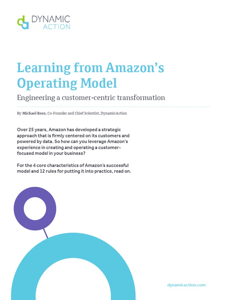 Amazon Operating Model | PDF | Retail | Analytics