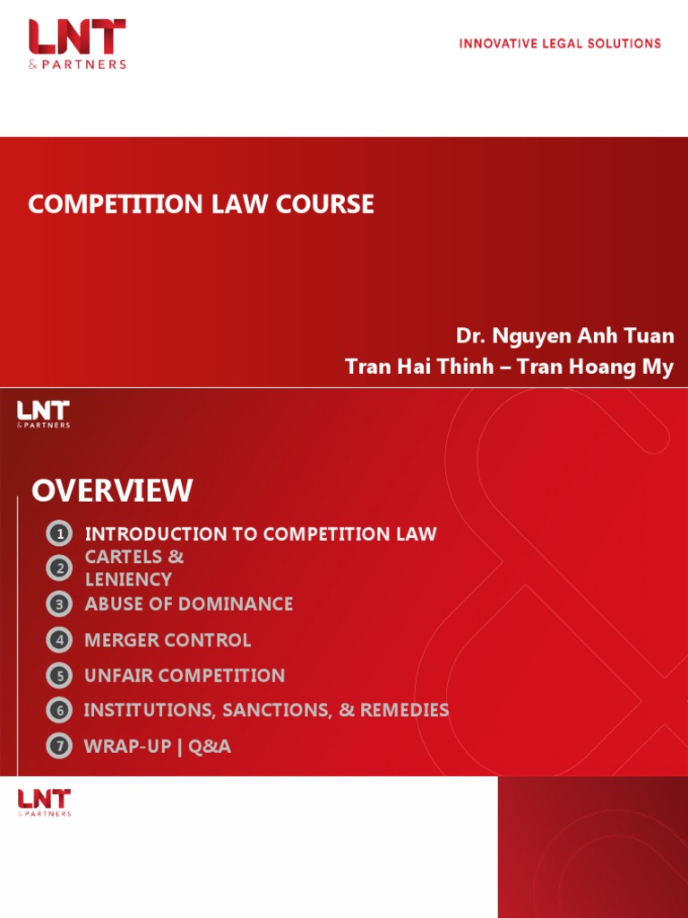 Competition Course (Day 1-Introduction To Competition Law) - LNT ...