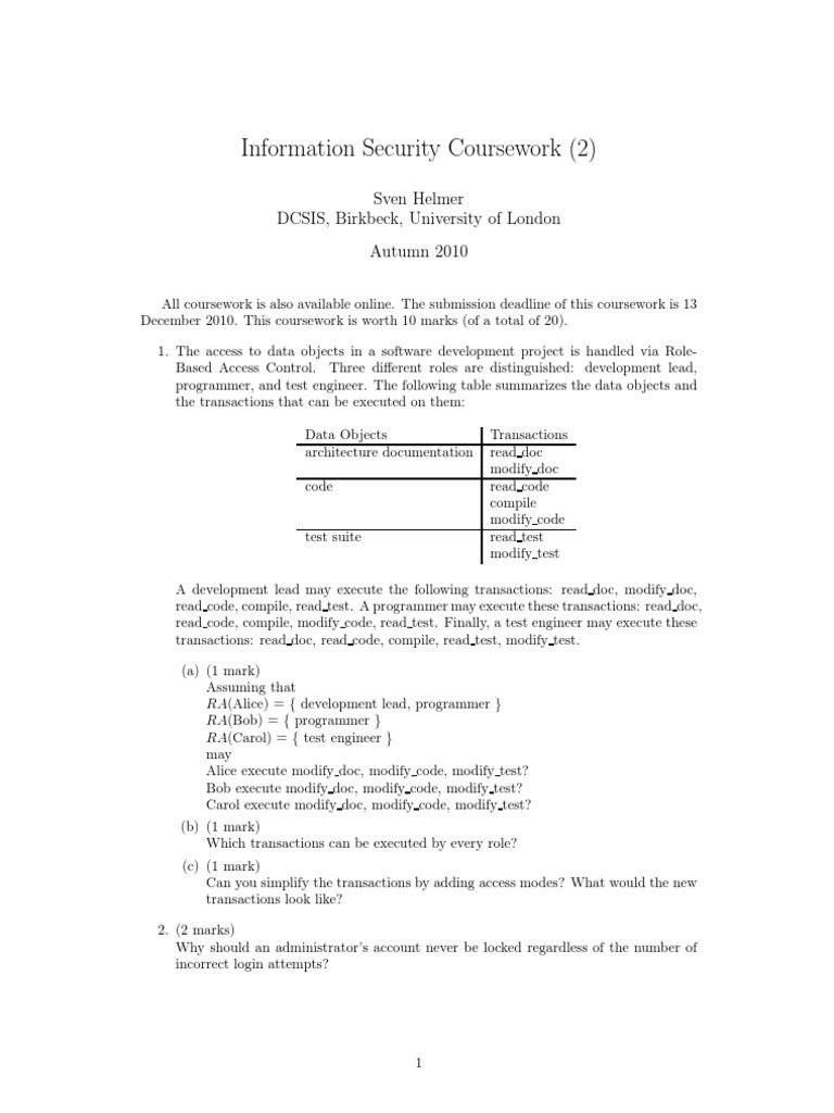 Coursework 2 | PDF | Programmer | Computer Data