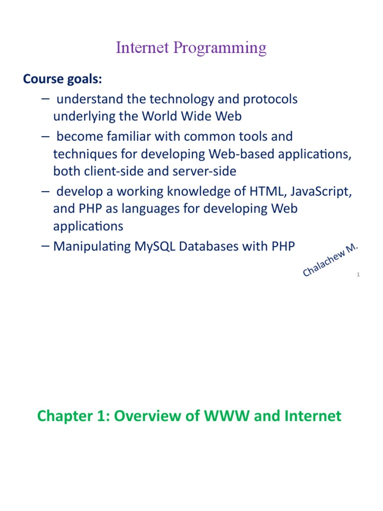 IP-Chapter 1 | PDF | Internet Protocols | Transmission Control Protocol