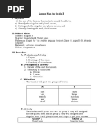 A Detailed Lesson Plan in English For Grade Four | PDF | Visual ...