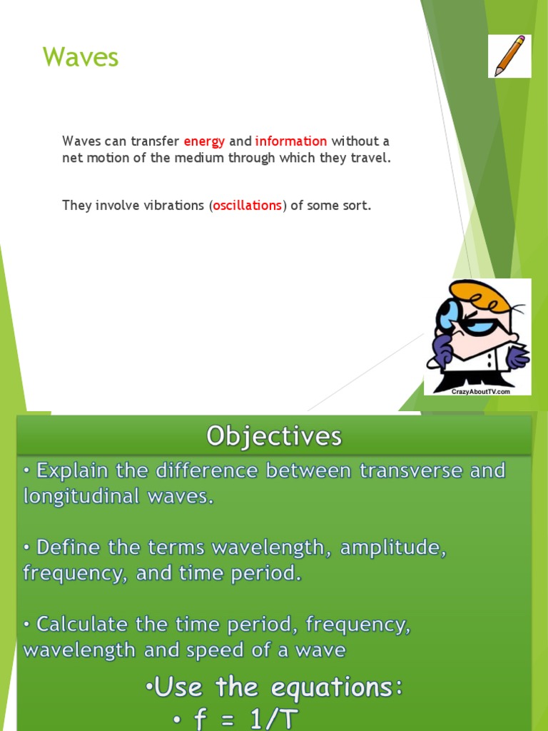 MYP4 Physics Waves and Calculations PPT Intro (18266) | PDF