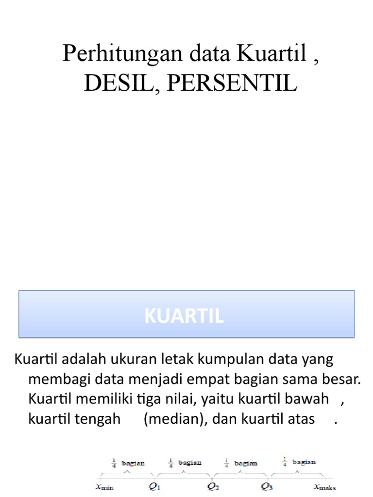 Pengukuran Kuartil, Desil, Persentil | PDF