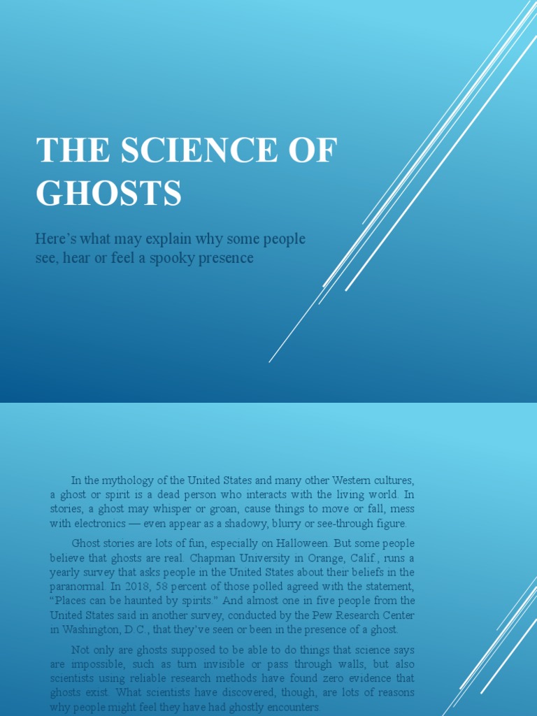 The Science of Ghosts: Here's What May Explain Why Some People See ...
