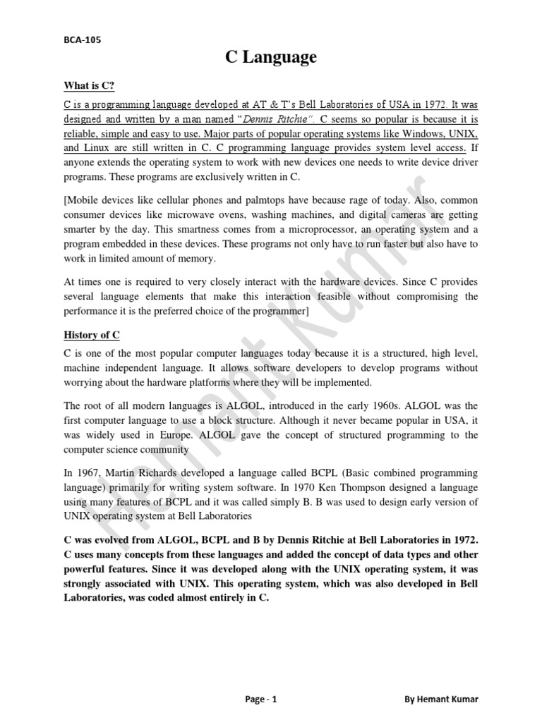 Basics of Unit 1 | PDF | Control Flow | C (Programming Language)