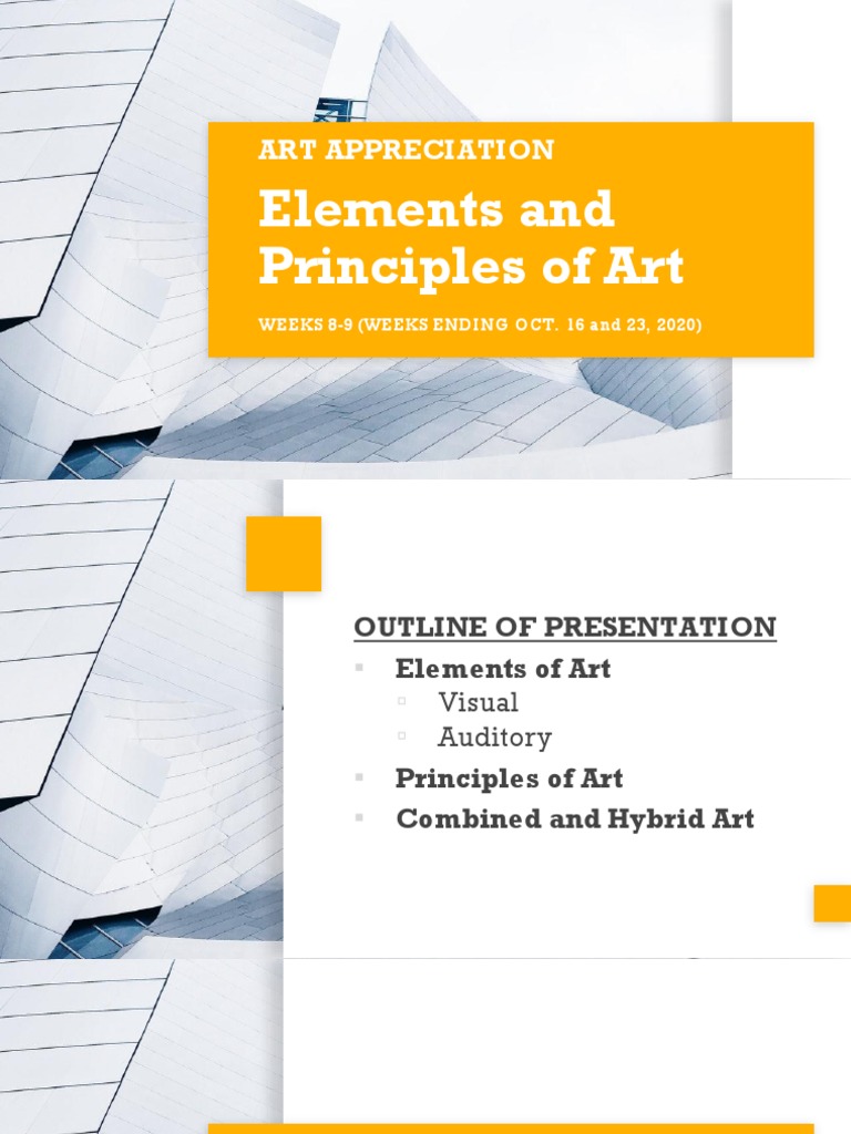 Elements and Principles of Art Overview | PDF | Tempo | Perspective ...