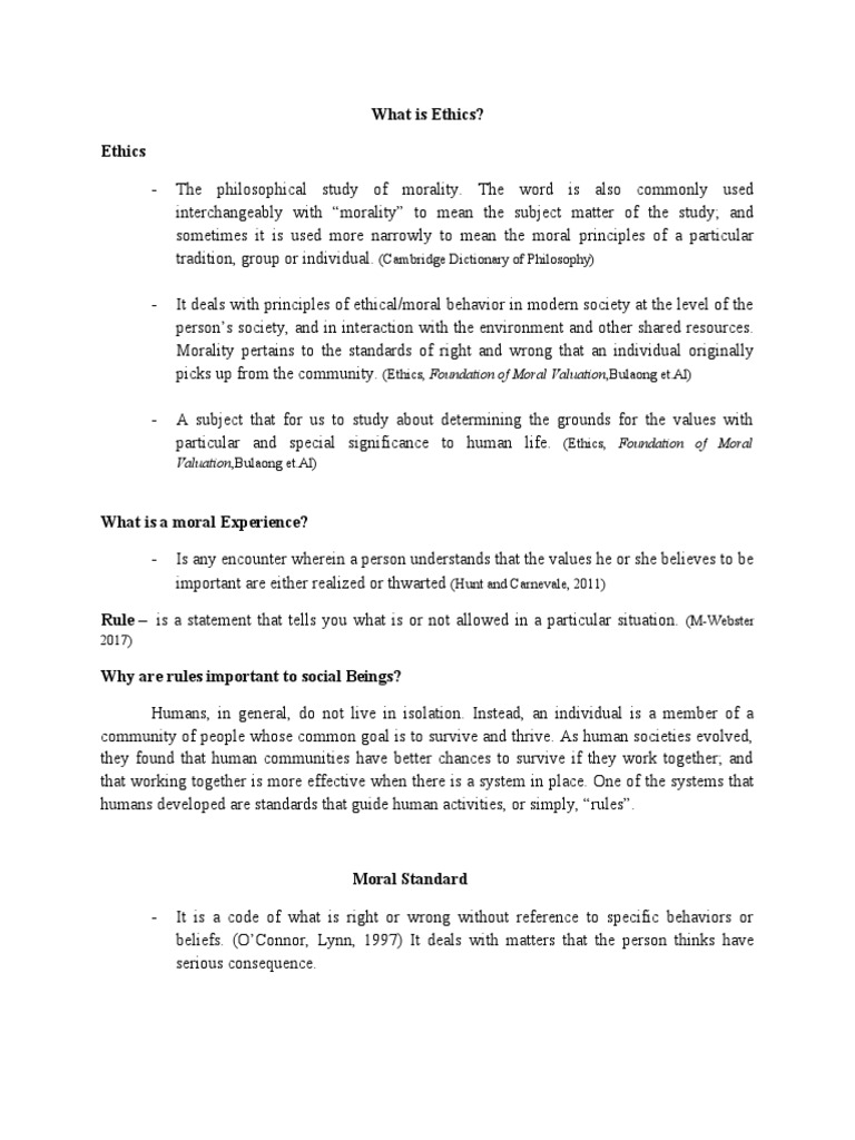 What Is Ethics? Ethics: (Cambridge Dictionary of Philosophy) | Download ...