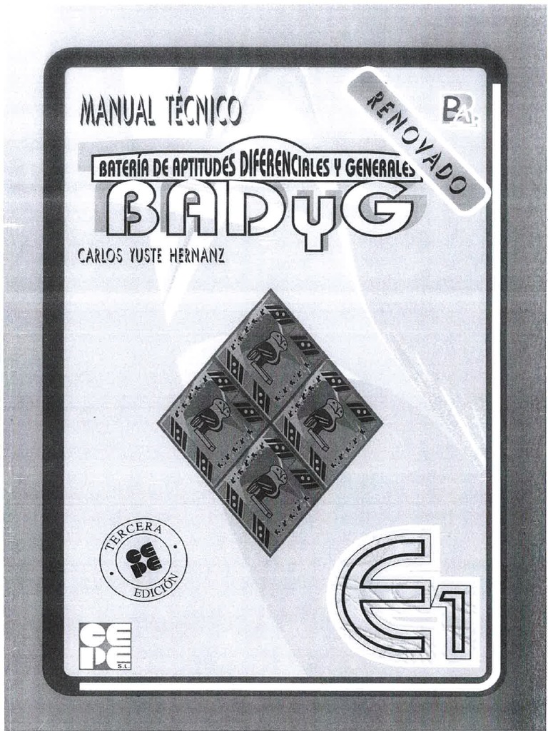 BADyG E1 Manual PDF | PDF