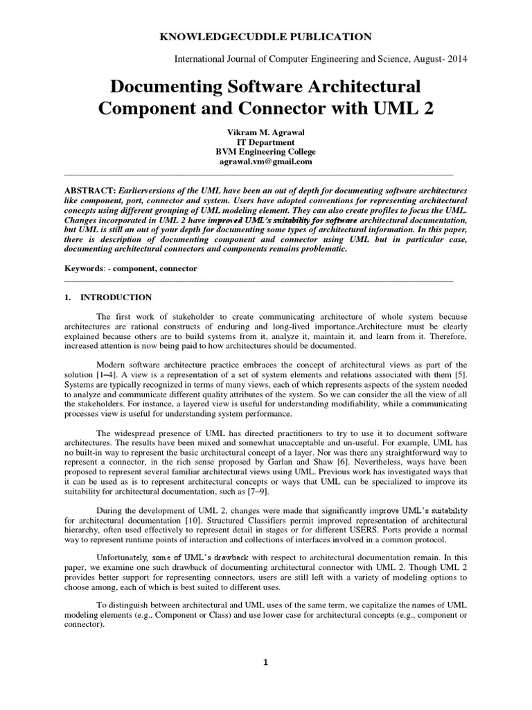 Documenting Software Architectural Compo PDF | PDF | Unified Modeling Language | Class (Computer ...