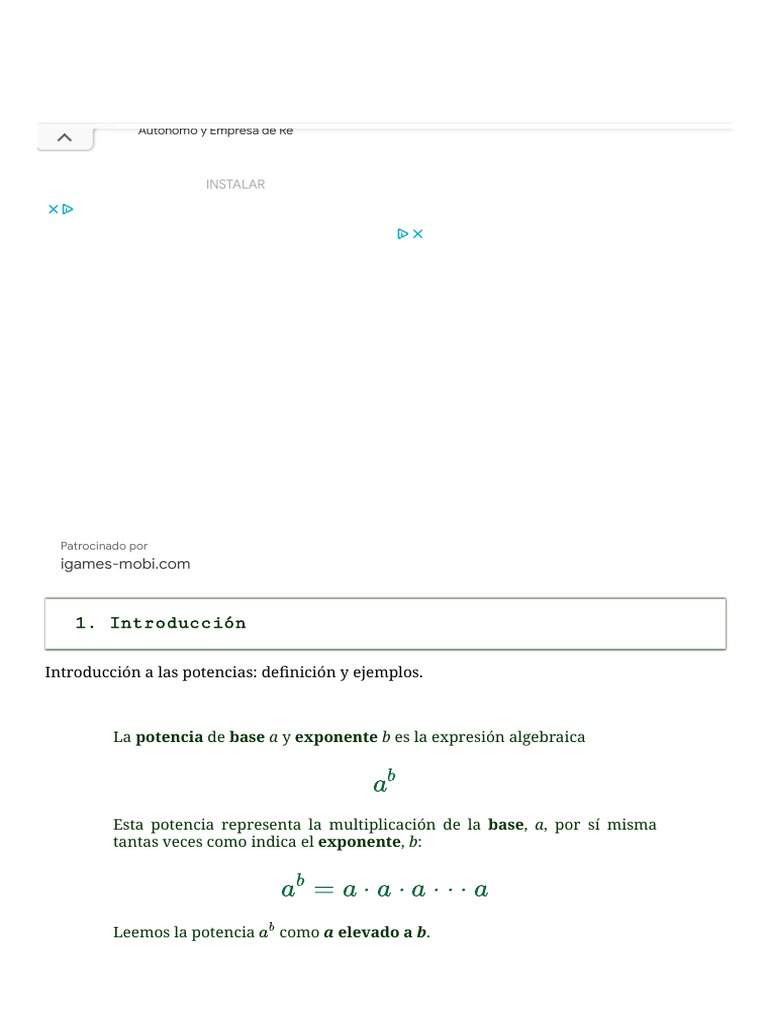 Ejercicios Resueltos de Potencias - Calcular y Simplificar | PDF | Exponenciación | Multiplicación