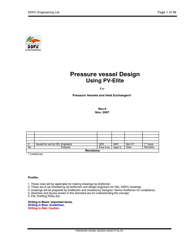 PV Elite Manual PDF | PDF | Technical Drawing | Pipe (Fluid Conveyance)