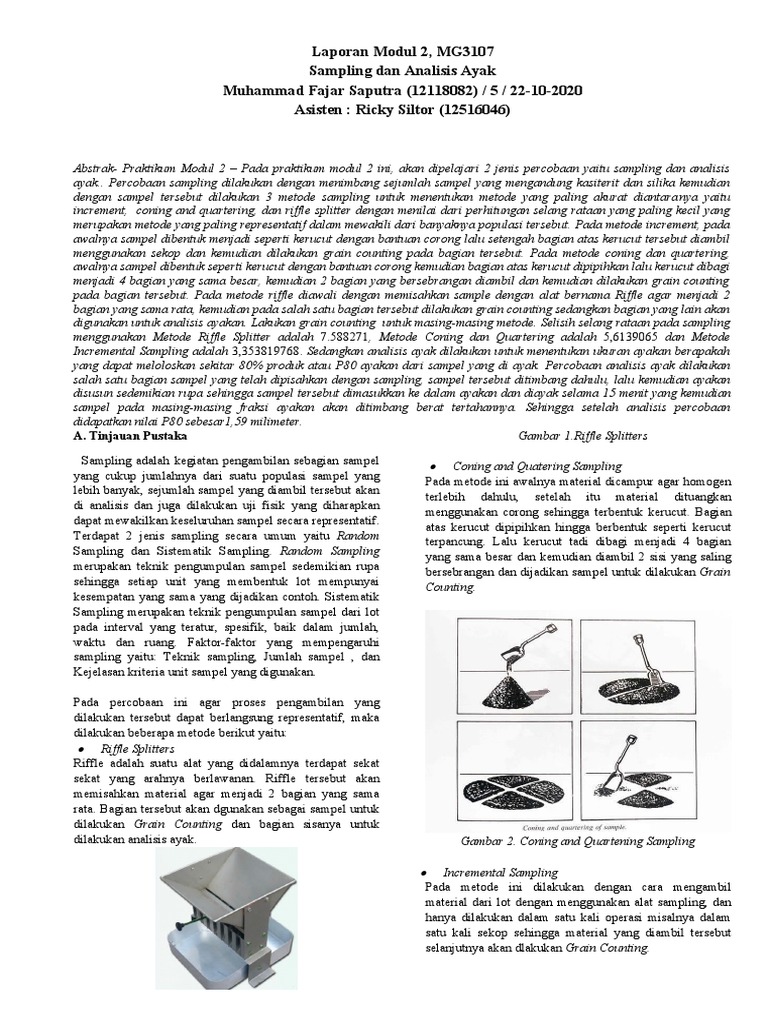 Laporan Modul 2 MG3017 - Muhammad Fajar Saputra (12118082) | PDF