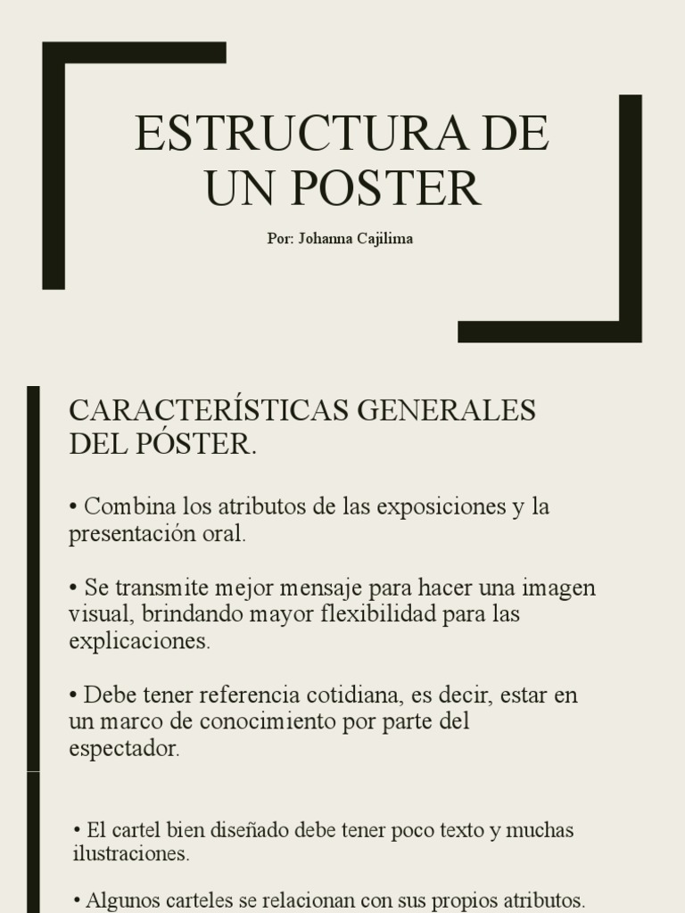 Estructura de Un Poster | PDF