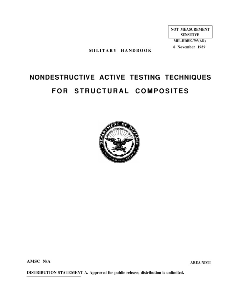 Mil HDBK 793 PDF | PDF | Composite Material | Nondestructive Testing