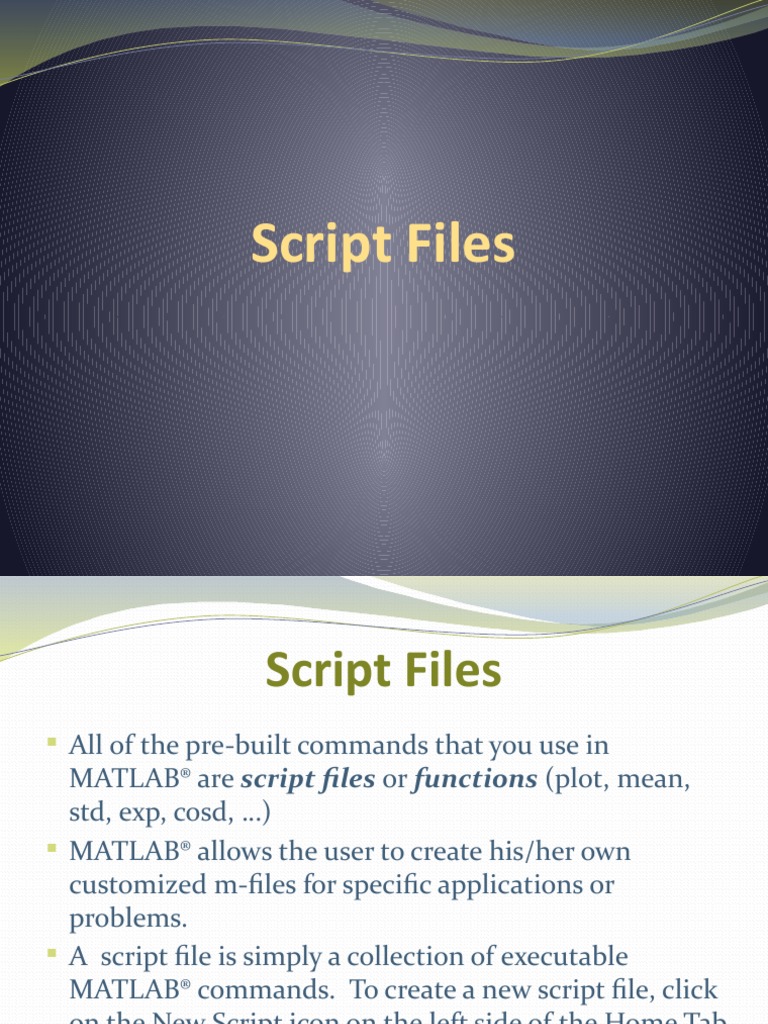 Script Files | PDF | Directory (Computing) | Computer File