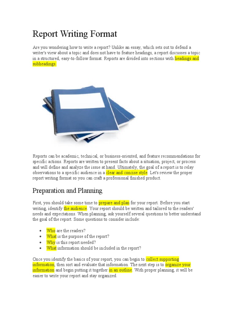 UNIT 4 Report Writing Format | PDF | Jargon | Semiotics