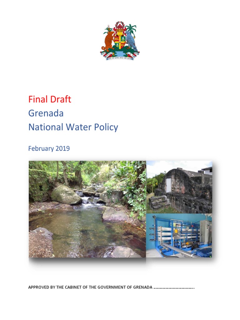 Grenada National Water Policy 2019 | PDF | Sustainability | Water Resources
