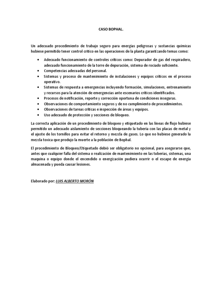Caso Bophal | PDF