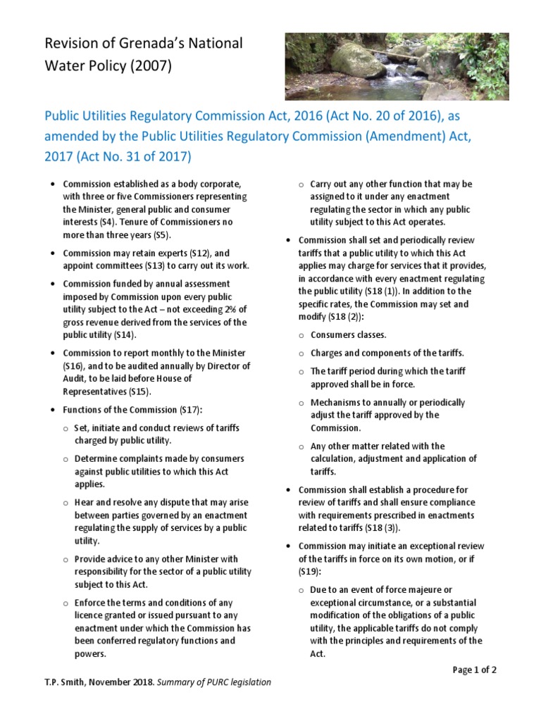 Public Utilities Regulatory Commission Act 2016 | PDF | Public Utility ...