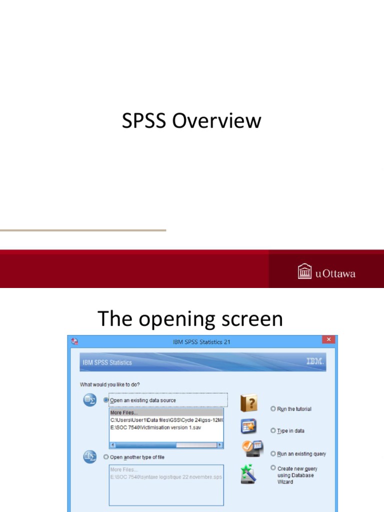 10 - 11 SPSS Introduction PDF | Download Free PDF | Spss | Software