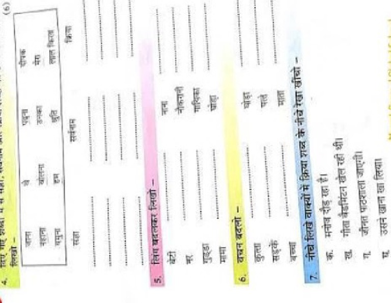 Worksheet Hindi Sarvanam PDF | PDF