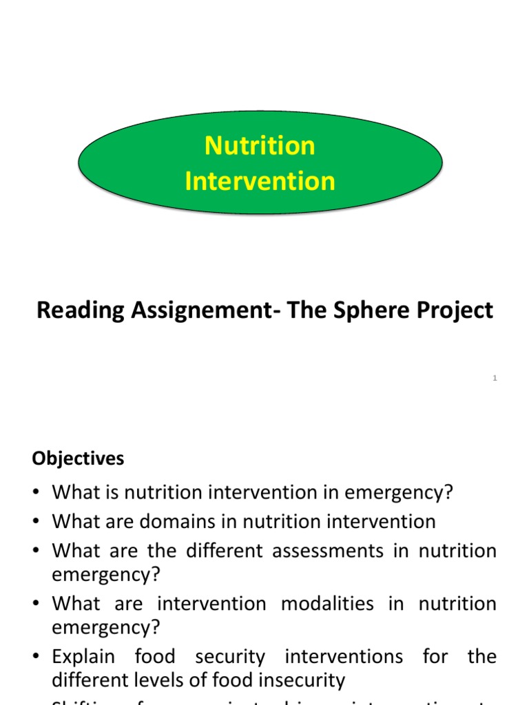 7-Nutrition-Intervention 9 0 | PDF | Malnutrition | Food Security
