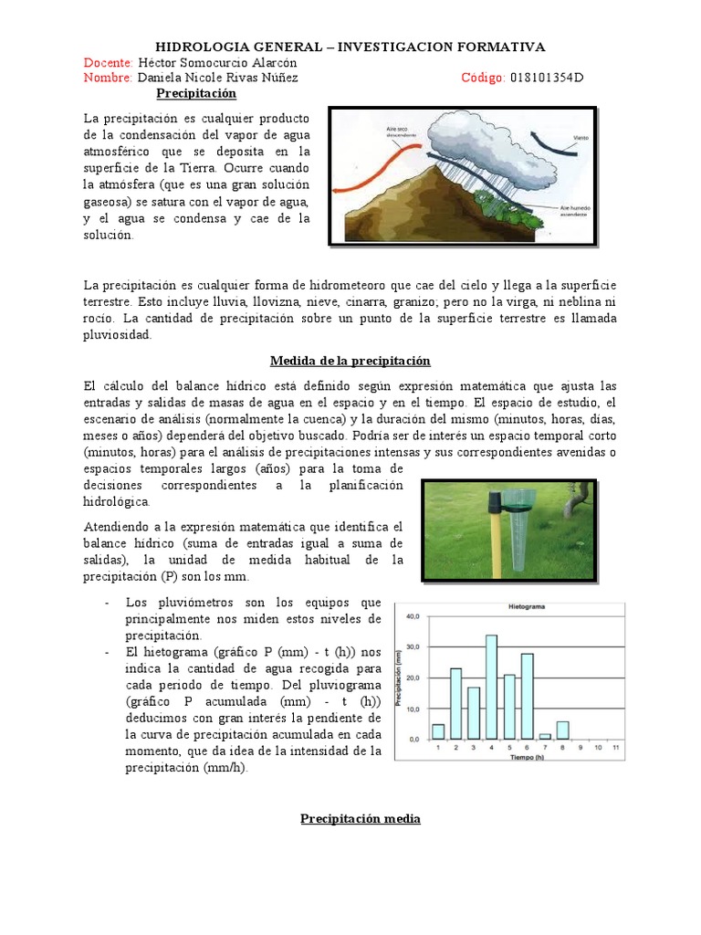 Precipitación | PDF | Precipitación | Lluvia