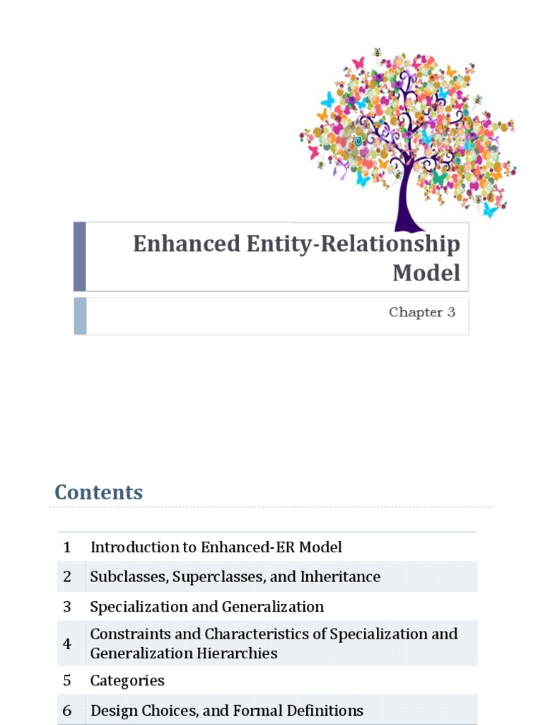 Enhanced Entity-Relationship Model | PDF | Inheritance (Object Oriented Programming) | Class ...