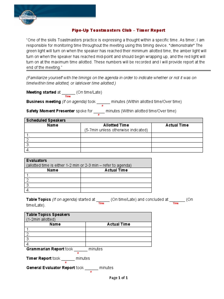 Timer Report 2020 | PDF | Career & Growth