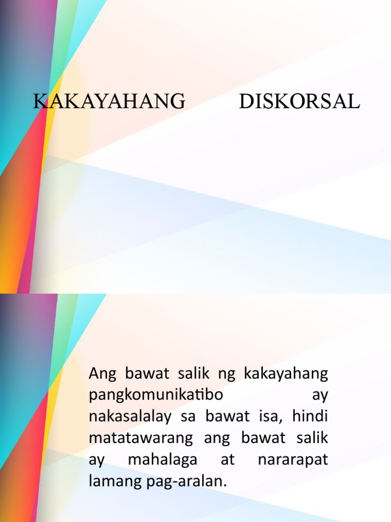 Kakayahang Diskorsal | PDF