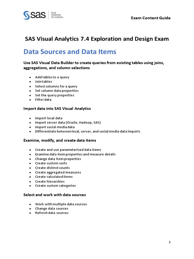 SAS Visual Analytics | PDF | Sas (Software) | Chart