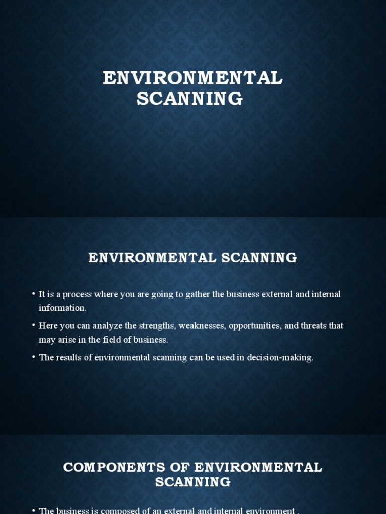Environmental Scanning | PDF | Media Manipulation | Leadership