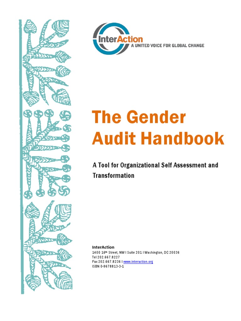Gender Audit Handbook 2010 | PDF | Gender | Gender Studies