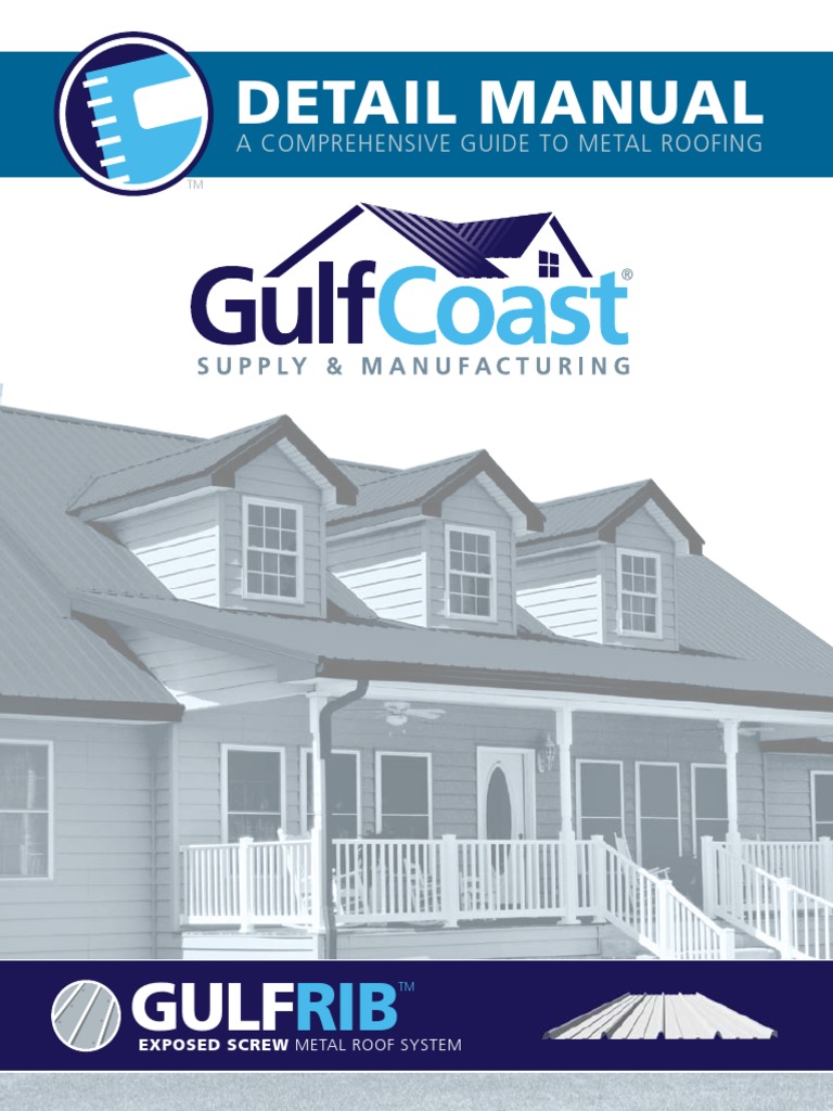 Detail Manual: A Comprehensive Guide To Metal Roofing | PDF | Roof | Screw