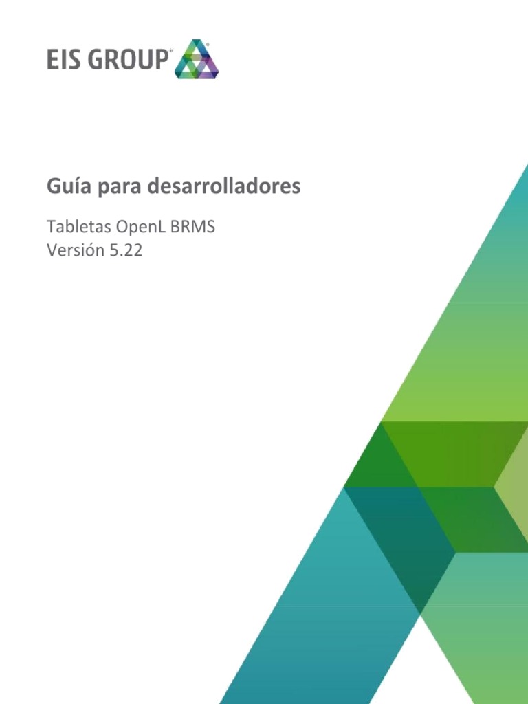 OpenL Tablets - Developer Guide - En.es | PDF | Java (lenguaje de programación) | Tableta