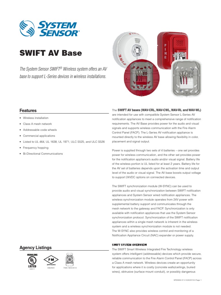 SPDS902 SWIFT AV Base Data Sheet | PDF | Telecommunications Engineering ...