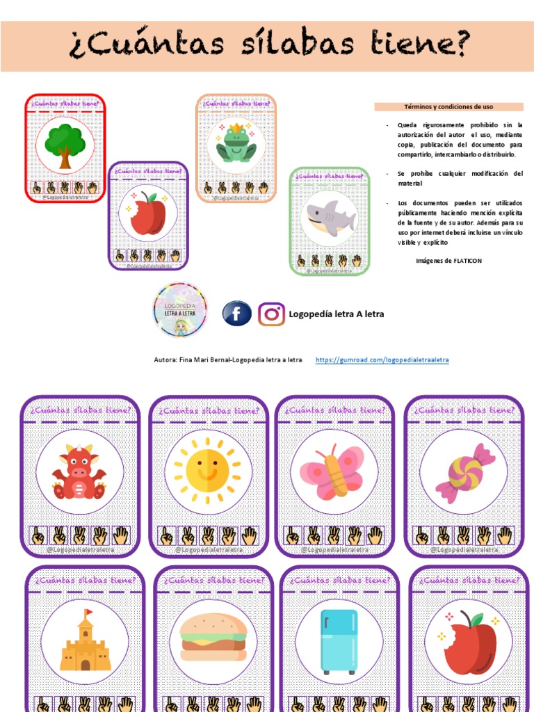 ¿Cuántas Sílabas Tiene | PDF