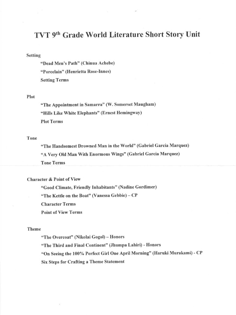 Story Packet | PDF