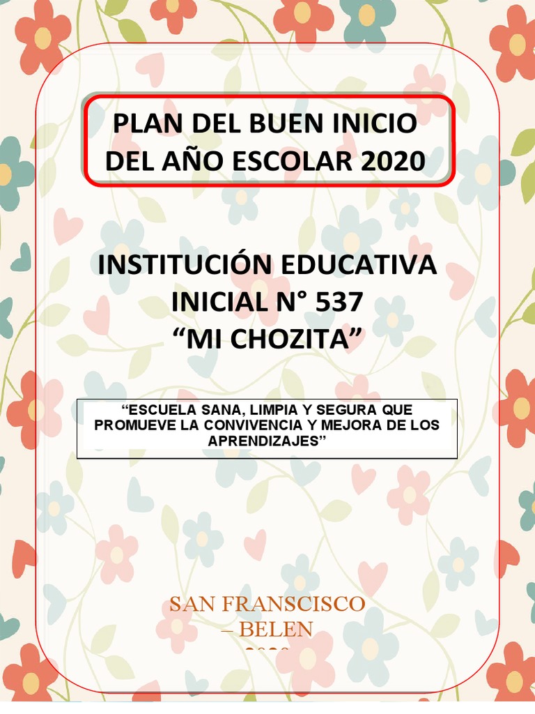 Plan Biae 2020 | PDF | Educación primaria | Institución