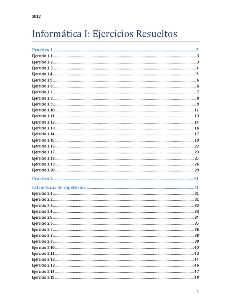 Ejercicios Resueltos Informatica Lenguaje C PHP | PDF | Matemáticas discretas | Matemática Elemental