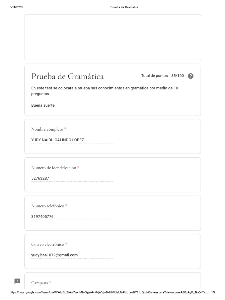 Prueba de Gramática | PDF | Violencia