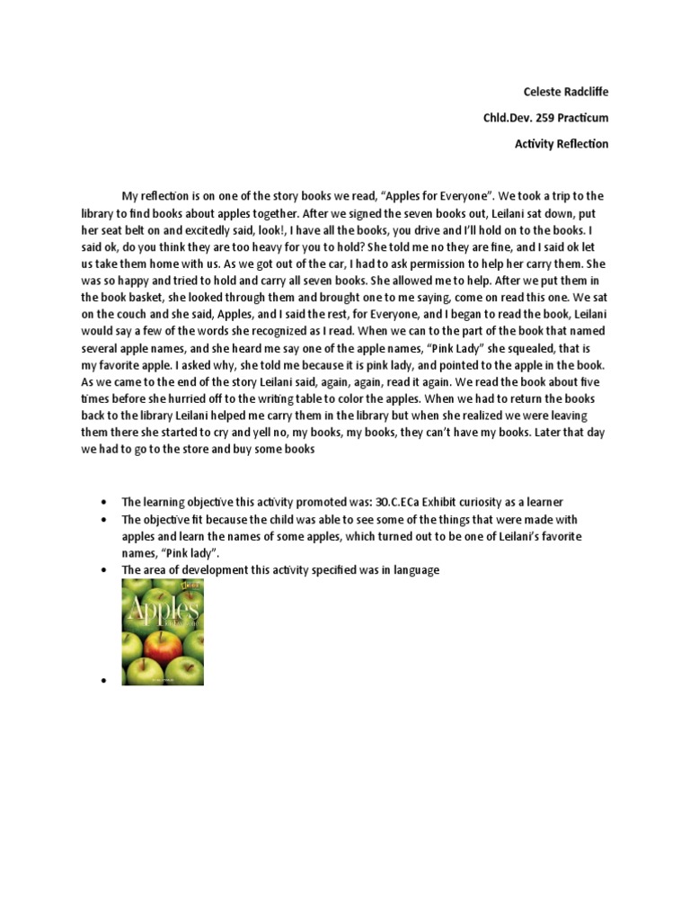 Activity Reflection Portfolio | PDF