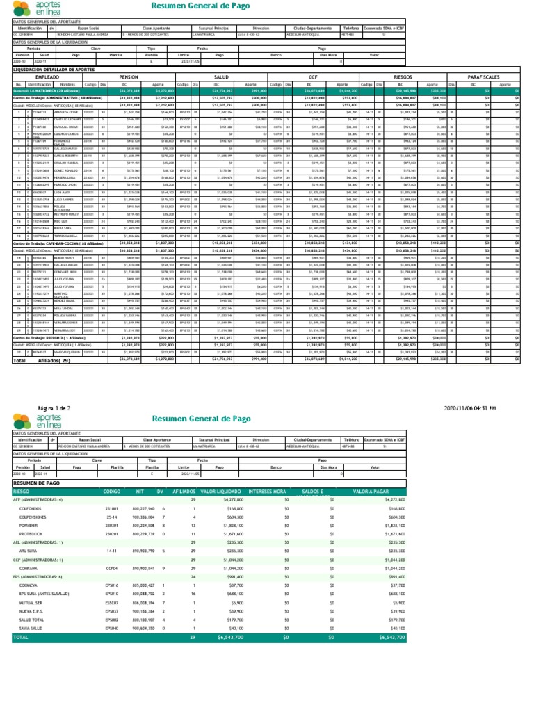 Mafars 025 | PDF | Pensión | Ingresos