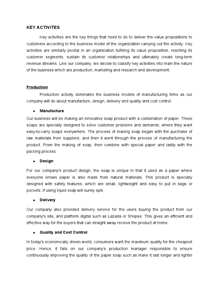 Key Activites | PDF