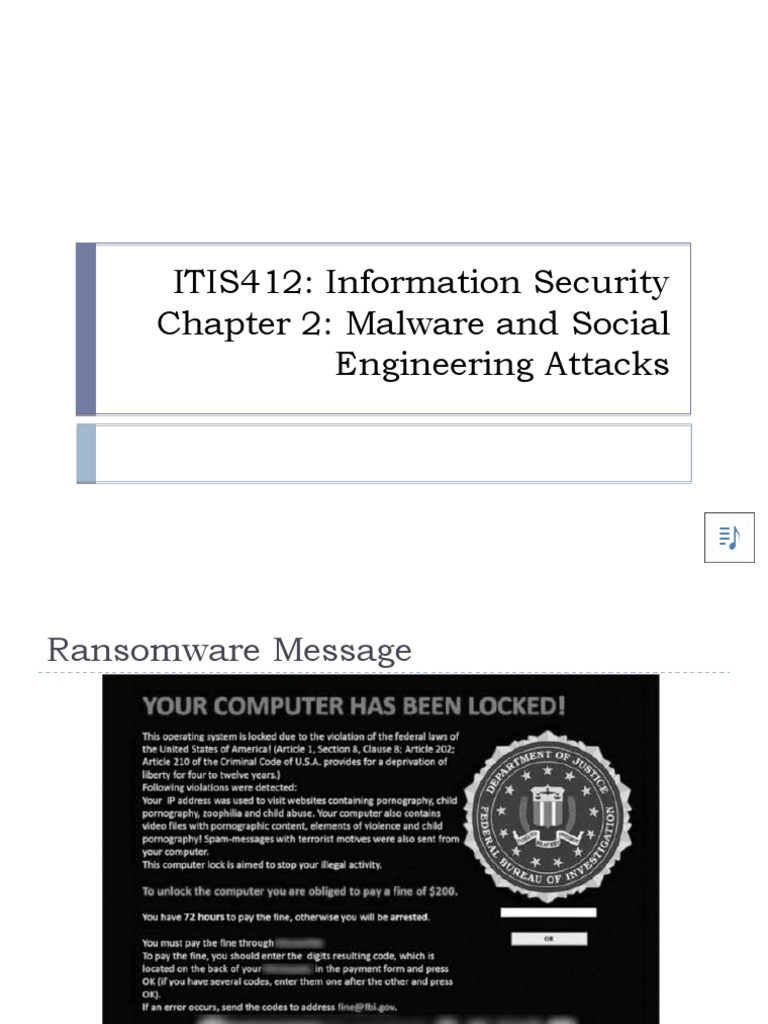 Chapter 2-Malware & Social Engineering Attacks | PDF | Phishing ...