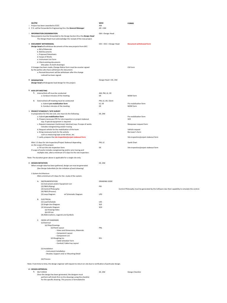 Design Procedure | PDF | Design