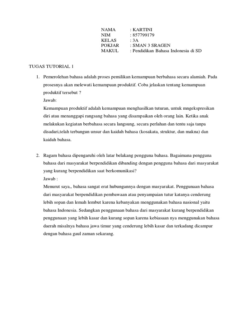 Pend BHS Indonesia | PDF | Seni & Disiplin Bahasa | Kesehatan Holistik