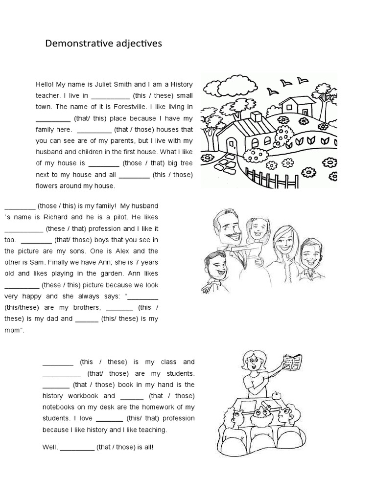Demonstrative-Adjectives 39156 | PDF