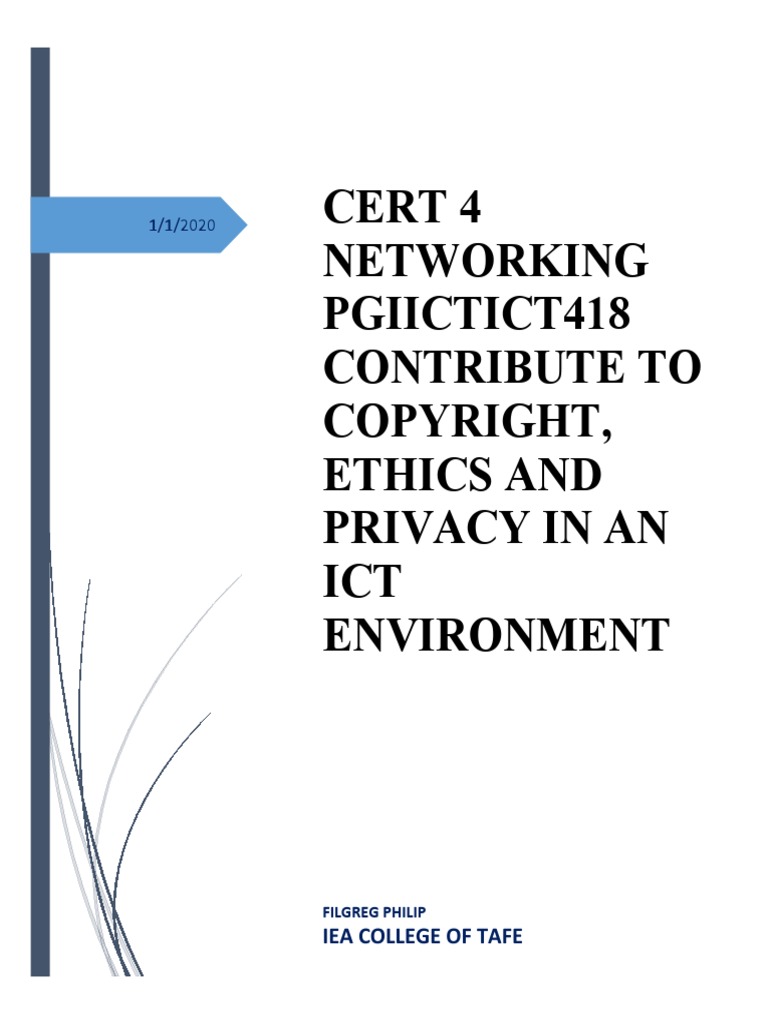 PGIICTICT418 Task 3a and 3b-Sighted | PDF | Privacy Policy | Privacy